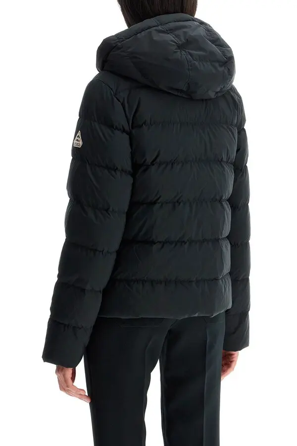 Pyrenex Long-sleeved Down Jacket With Detachable Hood - Black
