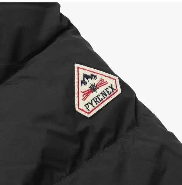 Pyrenex Long-sleeved Down Jacket With Detachable Hood - Black