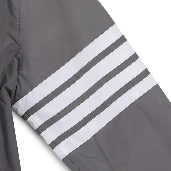 Thom Browne Zip-up Hooded Jacket With Signature Stripes