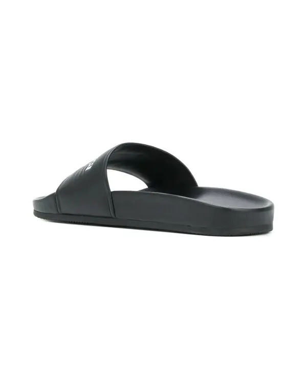 Balenciaga Logo Embossed Pull-on Sandals