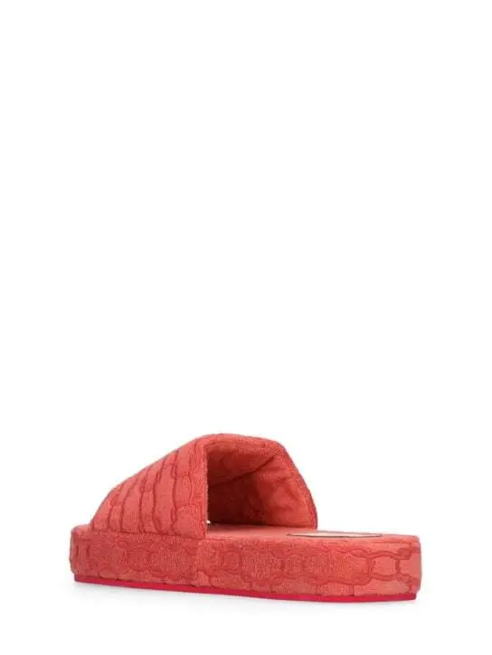 Agnona Stretch Cotton Terry Slippers