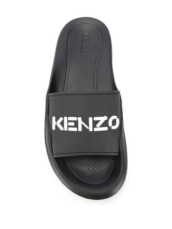 Kenzo Logo Embossed Slip-on Sandals