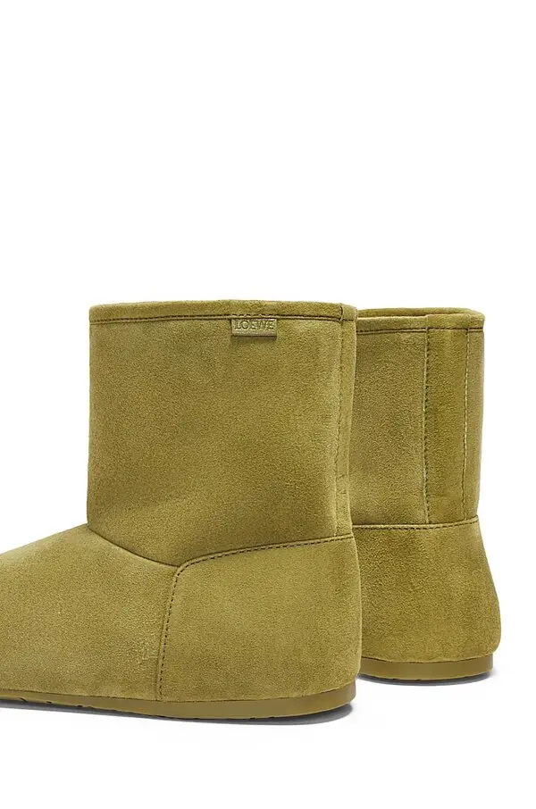 Loewe Suede And Shearling Lago Boots