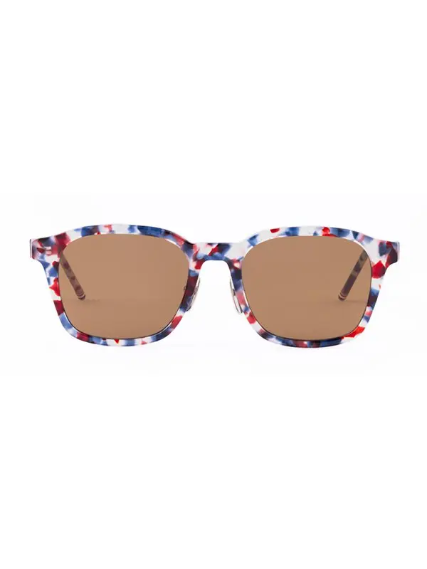 Thom Browne Tortoiseshell-effect Sunglasses - Pink