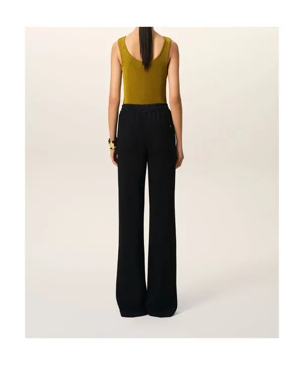 Ami Flare Fit Elasticated Trousers