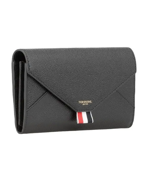 Thom Browne Logo Printed Envelope Continental Wallet