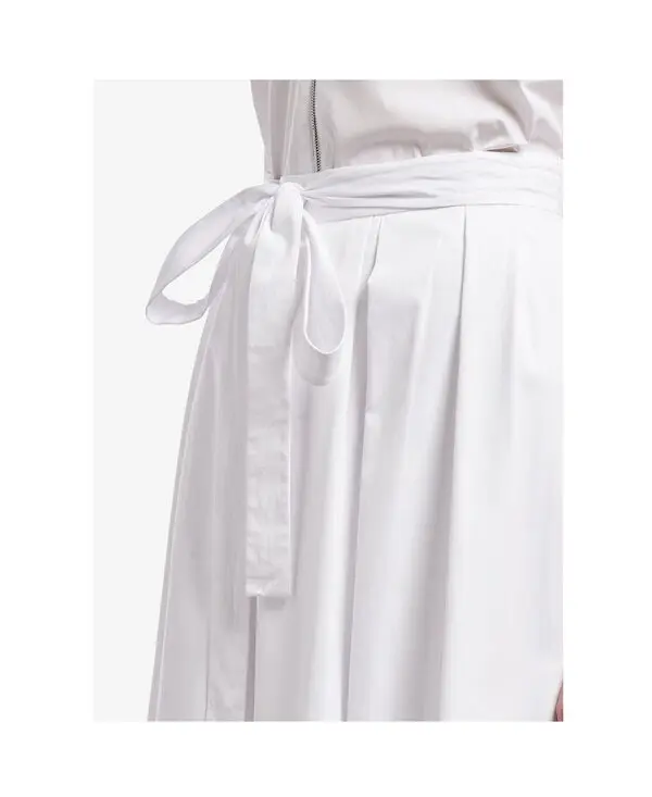 Prada Girded Waist Pleated Skirt