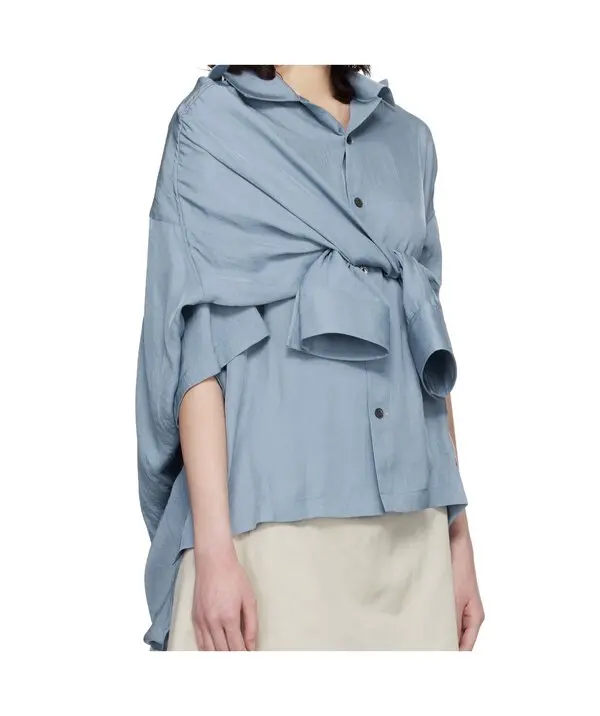 Mihara Yasuhiro Oversized Logo Patch Shirt