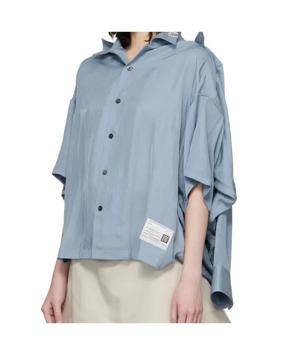Mihara Yasuhiro Oversized Logo Patch Shirt