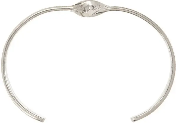 MAISON MARGIELA Logo Engraved Twisted Bracelet