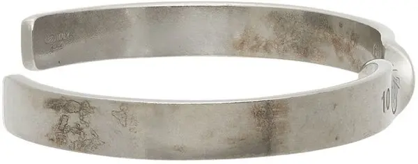 MAISON MARGIELA Logo Engraved Twisted Bracelet