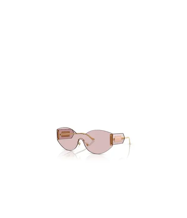 Versace Shield Sunglasses With Logo Embellishment