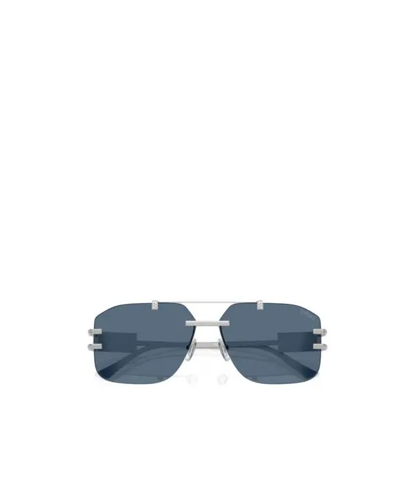 Versace Geometric-frame Sunglasses - Blue