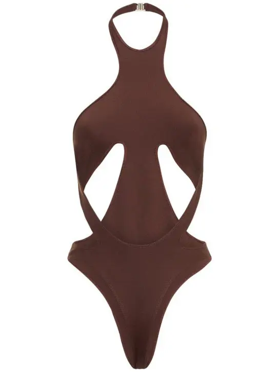 MUGLER Lycra Cut-out One-piece Swimsuit