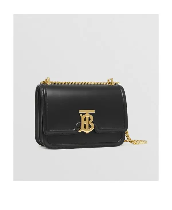 Burberry Small Tb Leather Bag With Metal Chain Strap