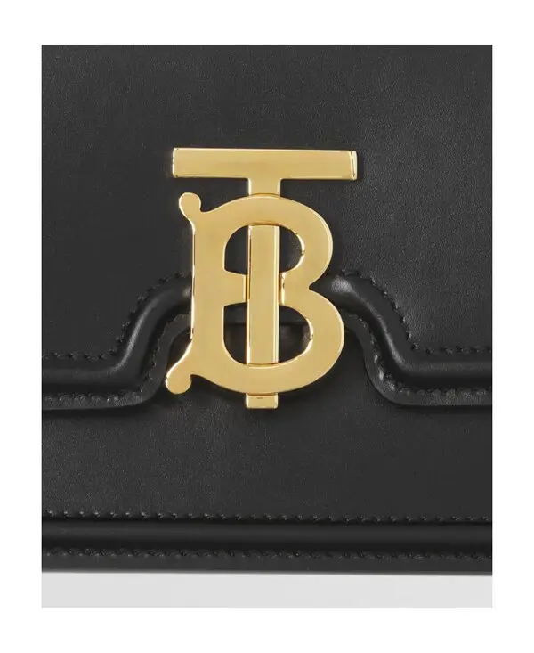 Burberry Small Tb Leather Bag With Metal Chain Strap