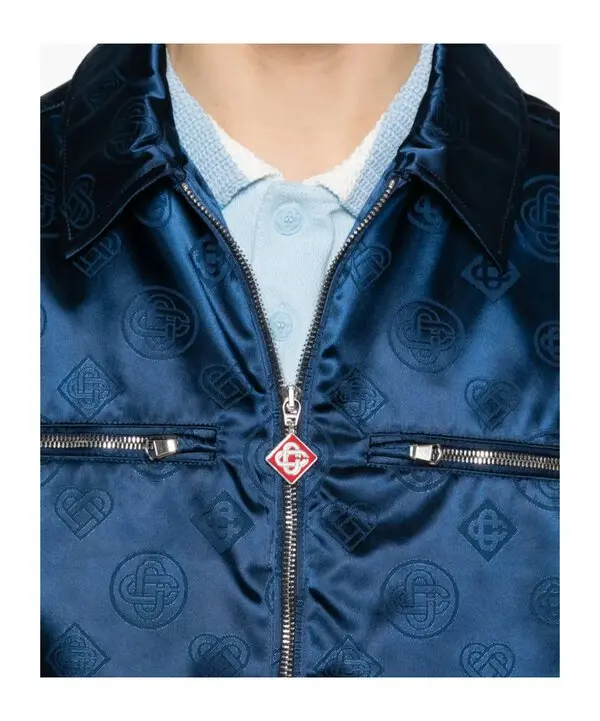 Casablanca Allover Pattern Zip Jacket