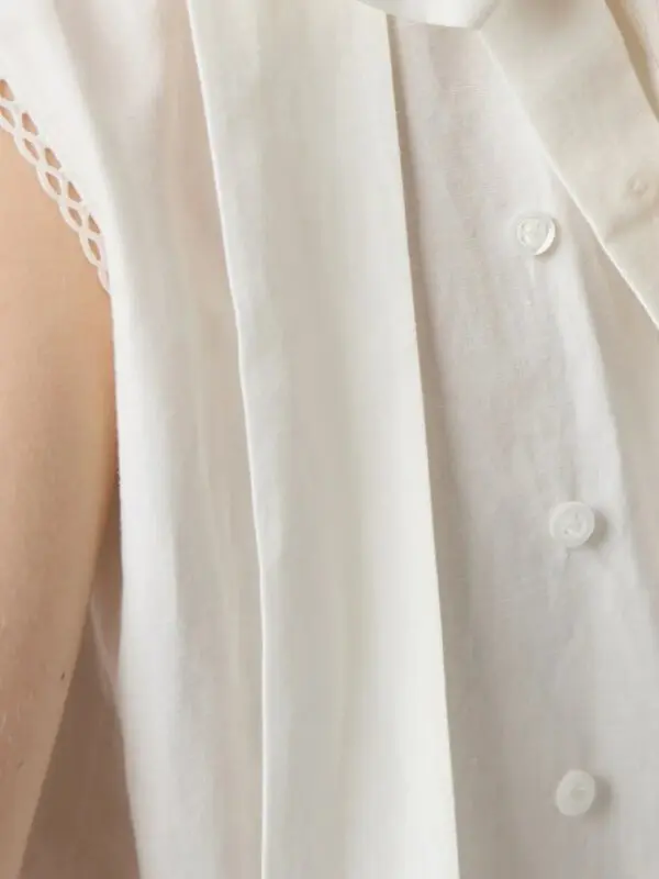 Miu Miu Logo Patch Sleeveless Dress