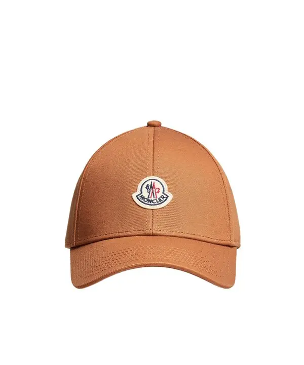 Moncler Logo Patch Baseball Cap - Light Brown