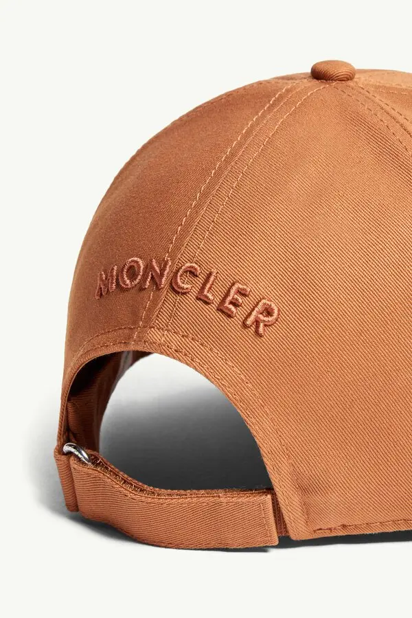 Moncler Logo Patch Baseball Cap - Light Brown