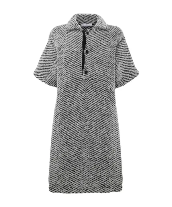 J.W.ANDERSON Logo-plaque Knit Polo Dress