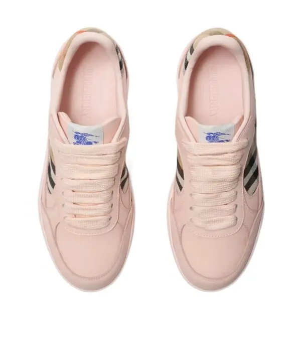 Burberry Checked Lace-up Sneakers