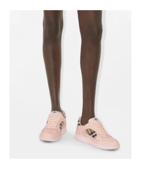 Burberry Checked Lace-up Sneakers