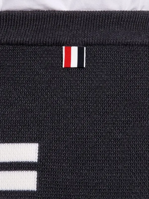 Thom Browne 4-bar Fitted Knit Skirt