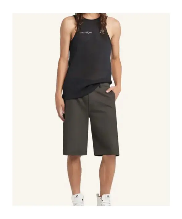 COURREGES Courrèges Printed Mesh Tank Top