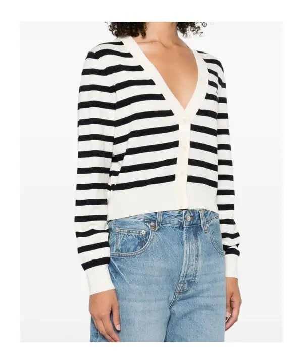 A.p.c. Striped V-neck Cardigan