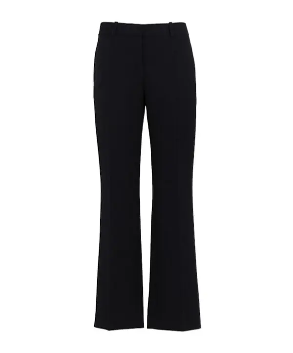 THE ROW Ian Wool Flared Pants - Black