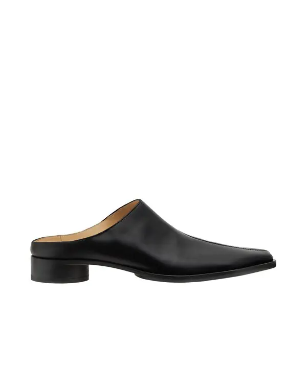 MAISON MARGIELA Square Toe Leather Mules