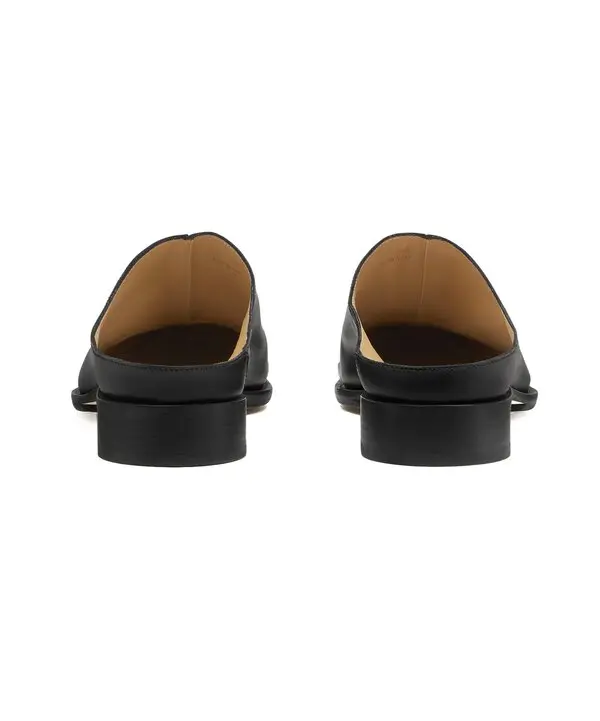 MAISON MARGIELA Square Toe Leather Mules