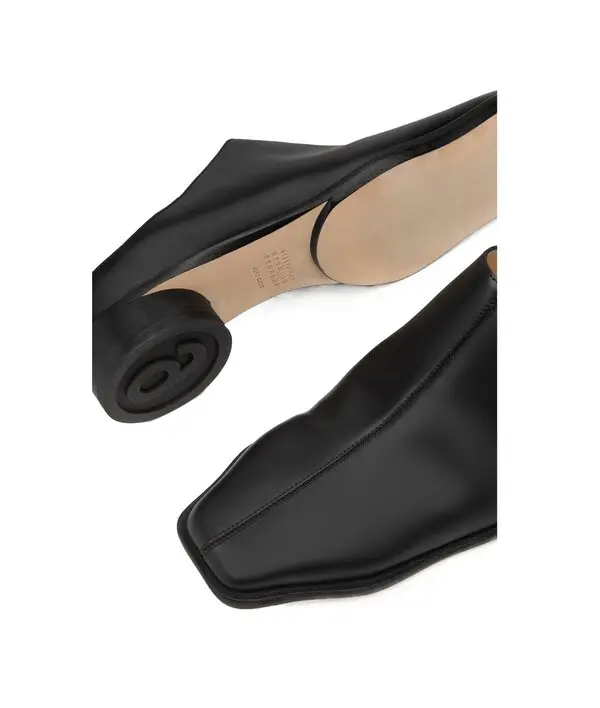 MAISON MARGIELA Square Toe Leather Mules