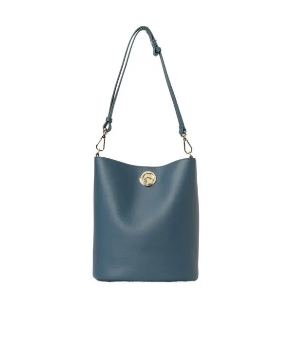 COCCINELLE Medium Nikla Turn-lock Shoulder Bag - Deep Blue