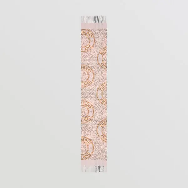 Burberry Tb Logo-print Reversible Check Scarf