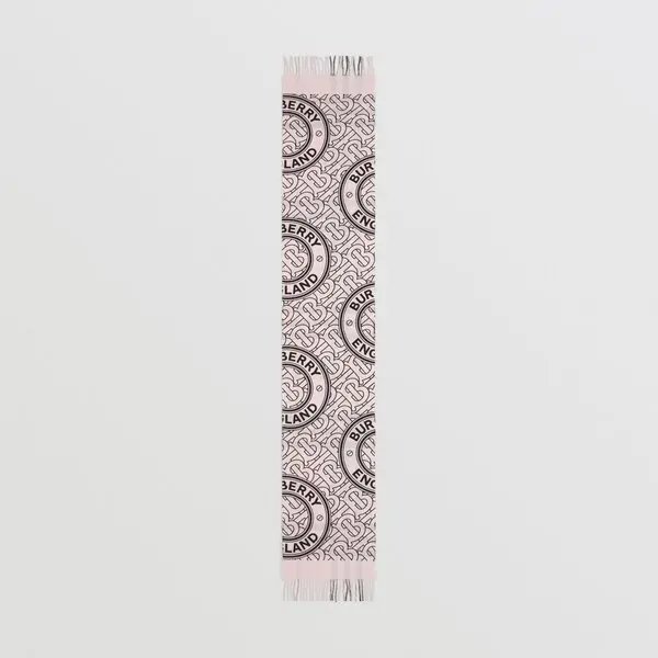 Burberry Tb Logo-print Reversible Check Scarf