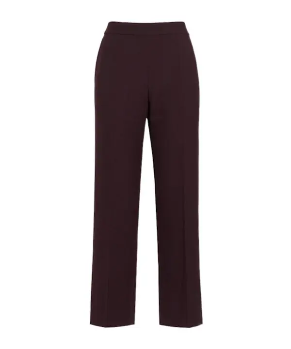 Chloé Wool Crepe Straight Leg Pants
