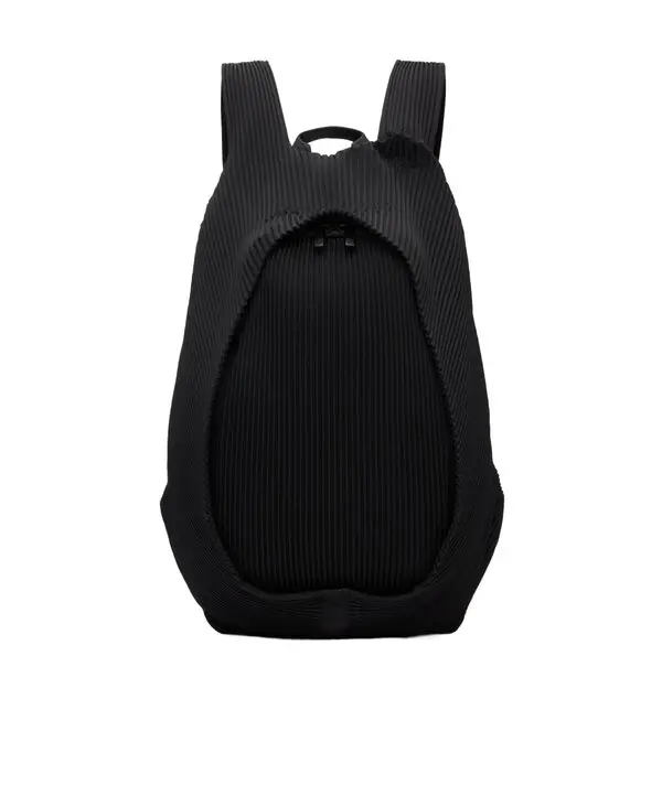 Issey Miyake Pleated Effect Backpack - Black