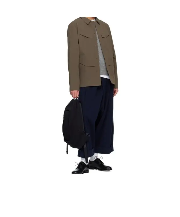 Issey Miyake Pleated Effect Backpack