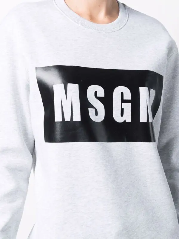 MSGM Logo Print Sweatshirt