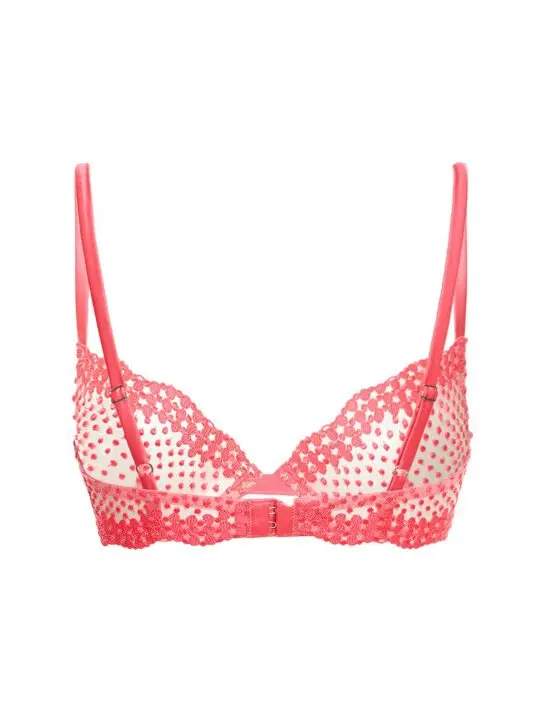 FLEUR DU MAL Dotty Demi Bra - Pink
