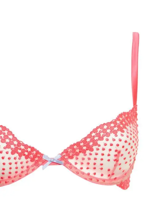 FLEUR DU MAL Dotty Demi Bra - Pink