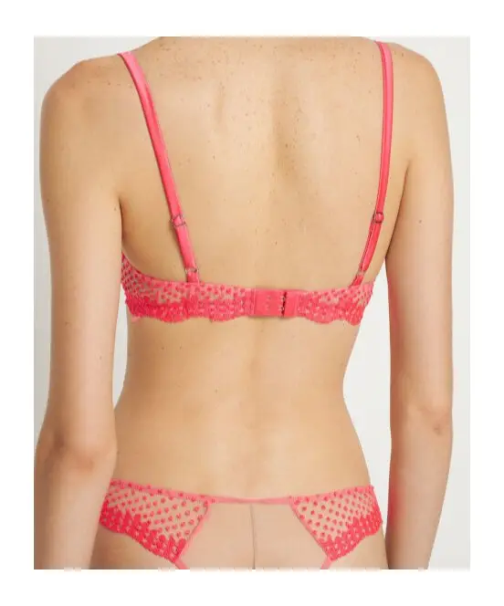 FLEUR DU MAL Dotty Demi Bra - Pink