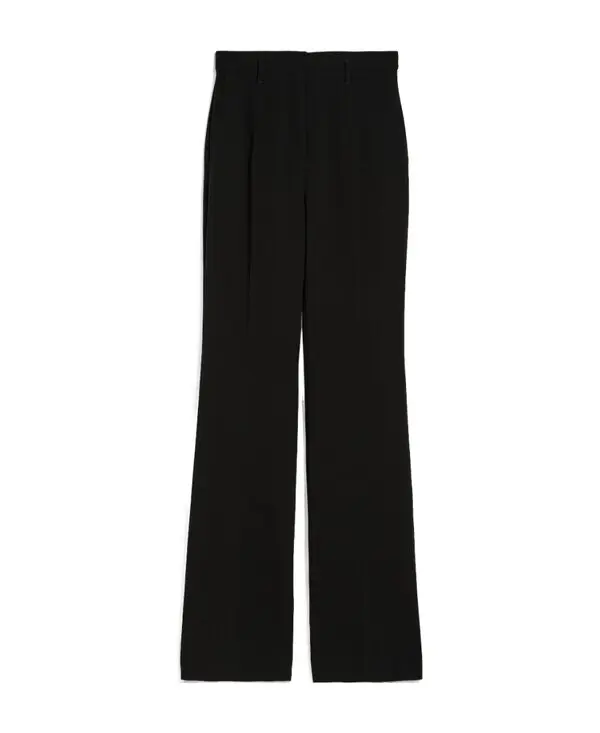 Max Mara High Waisted Straight Leg Trousers - Black
