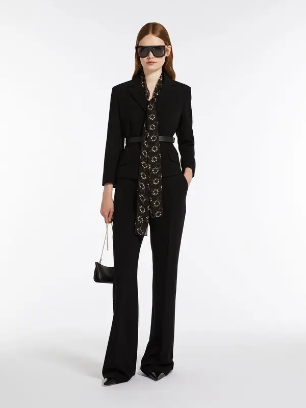 Max Mara High Waisted Straight Leg Trousers