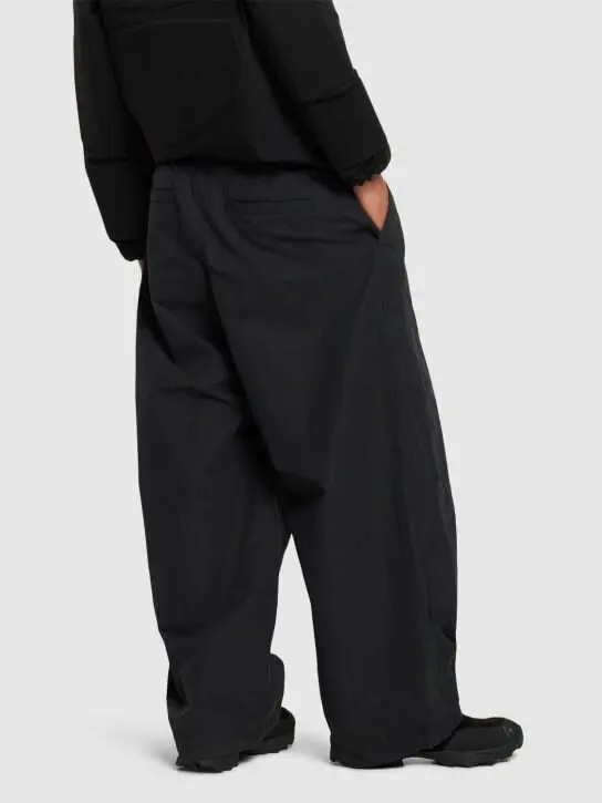 TEN C Cotton-nylon Blend Wide-leg Pants