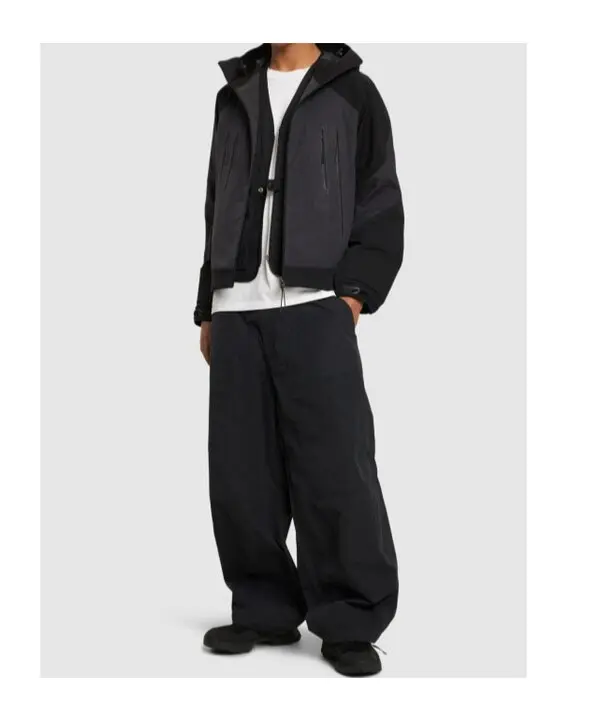 TEN C Cotton-nylon Blend Wide-leg Pants