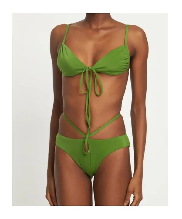 Christopher Esber Tie Front Back Bikini Top