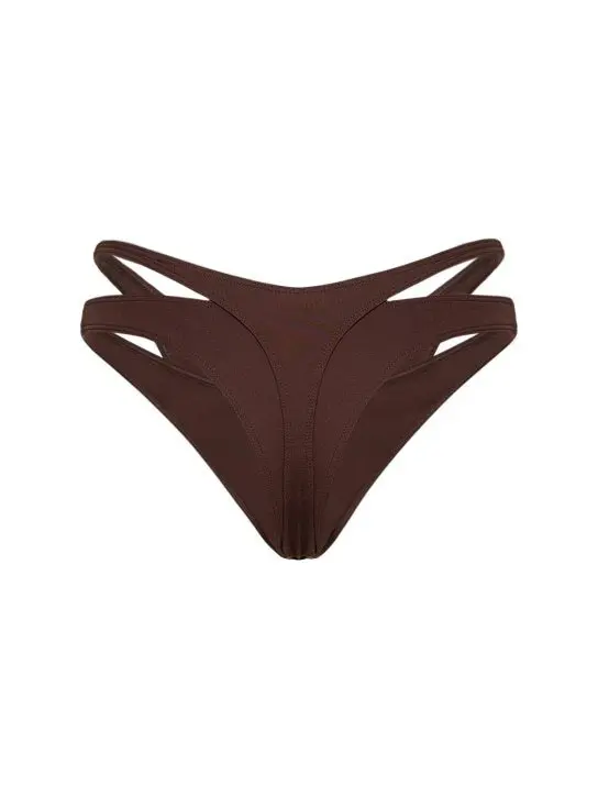 MUGLER Strappy Cutout Bikini Bottoms